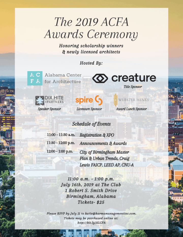 2019 ACFA Awards Luncheon - AIA Birmingham